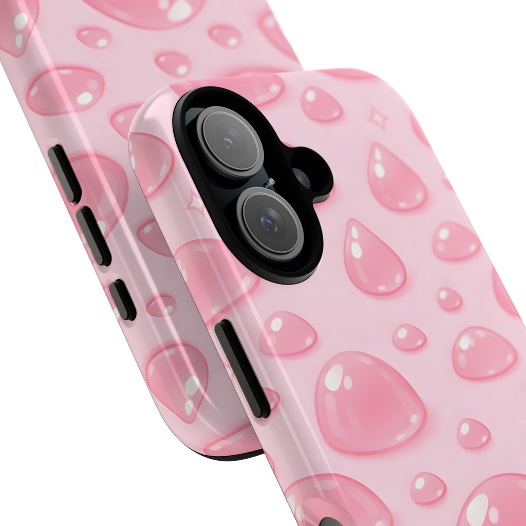 Pink Jelly Droplets Tough iPhone Case — Protective Cover – Jasper Latch